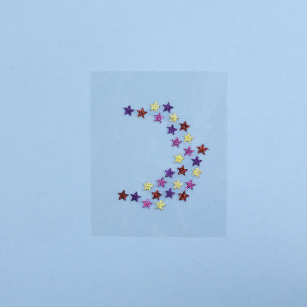 Multi colour Stars Face Tattoo Sticker – Elaa